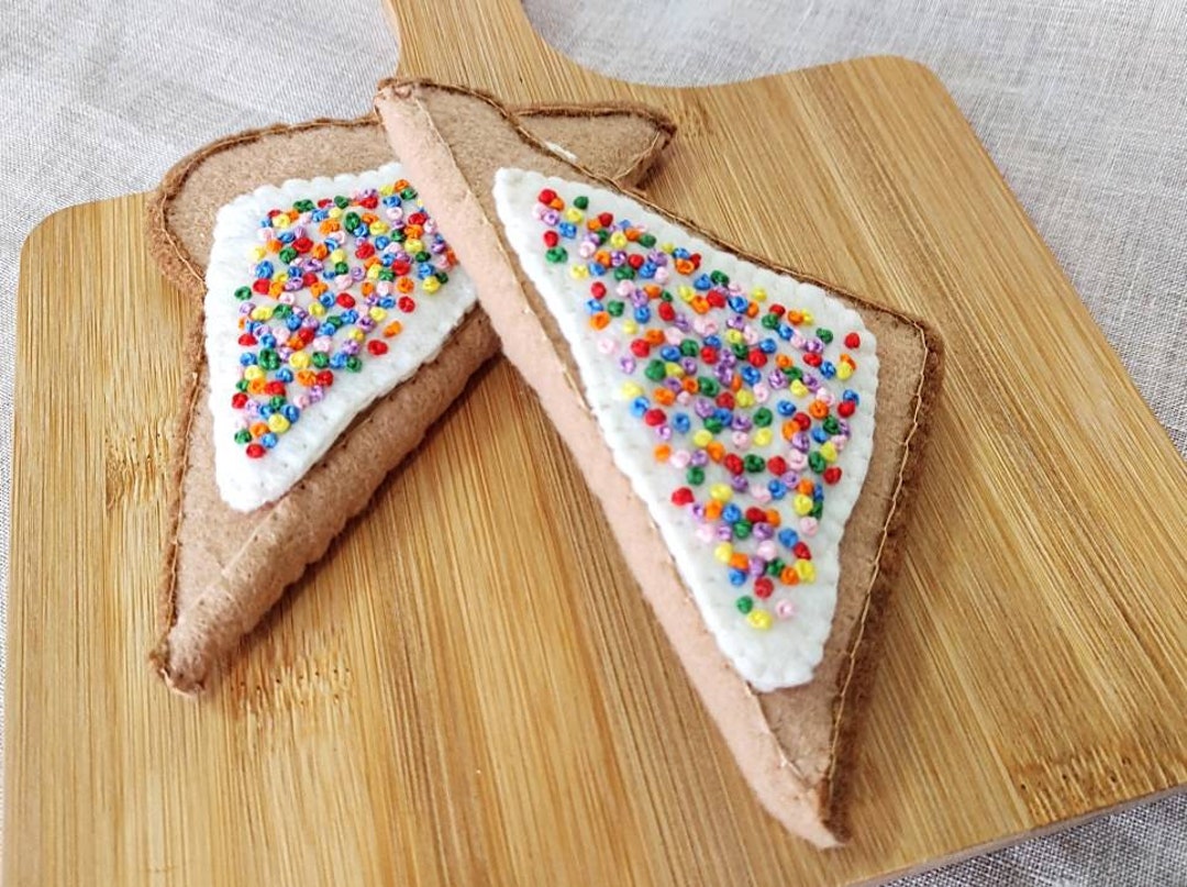 Felt Play Food Set Fairy Bread Play Kitchen Faux Food Fabric Play Set ...