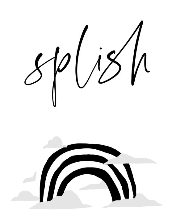 Splish Splash Bathroom Signs Downloads Only | Etsy
