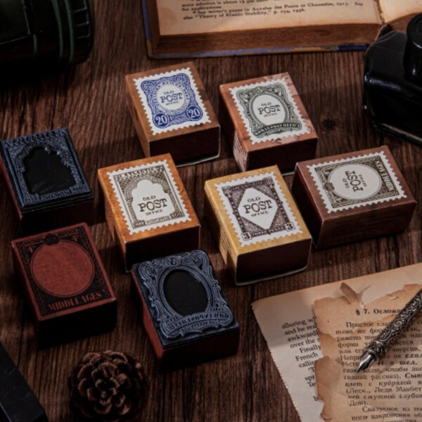 Postal Rubber Stamp - Etsy