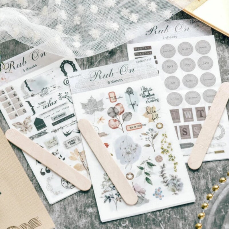 Rub on Transfer Letters - Etsy