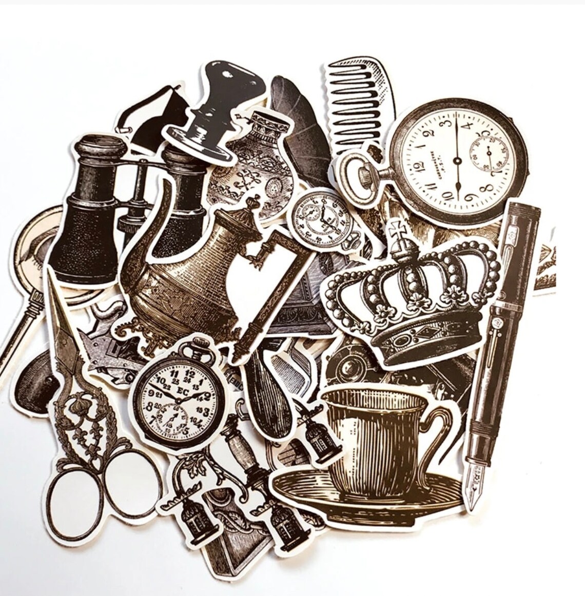 24/pcs. Victorian Era Stickers Scrapbooking Bullet Journal - Etsy