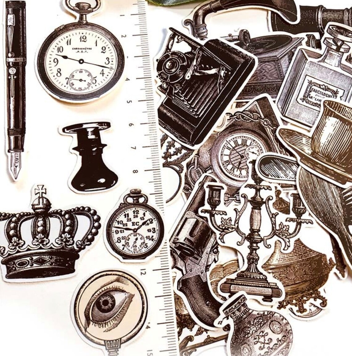 24/pcs. Victorian Era Stickers Scrapbooking Bullet Journal - Etsy