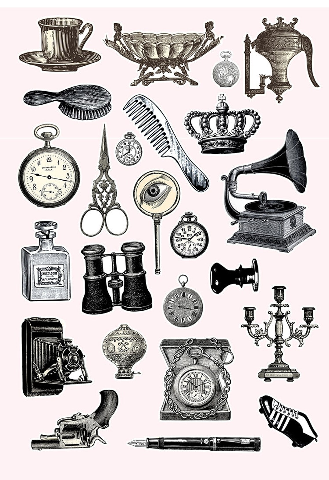 24/pcs. Victorian Era Stickers Scrapbooking Bullet Journal - Etsy