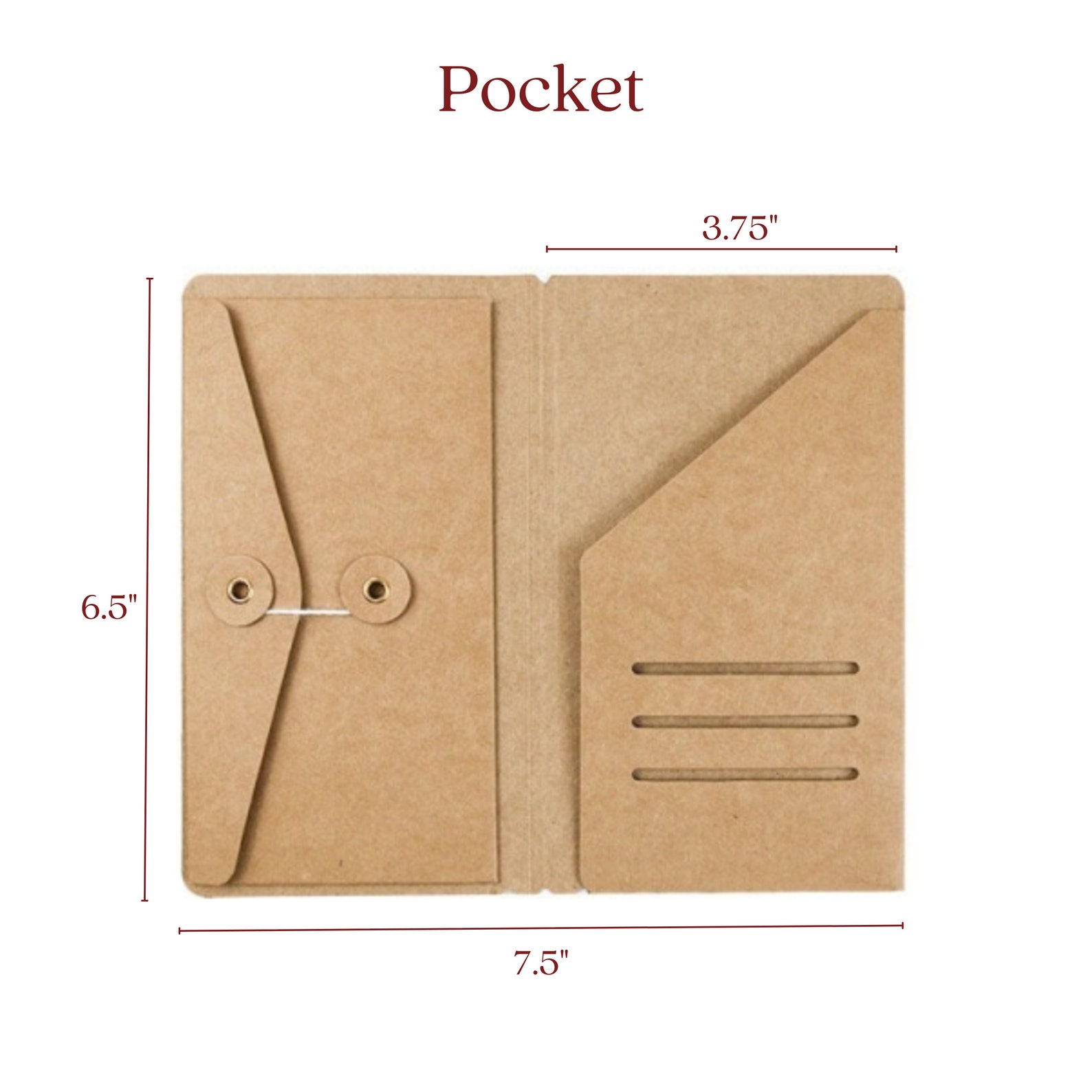 1/pc. Kraft Travelers Notebook Insert Planner Storage TN - Etsy
