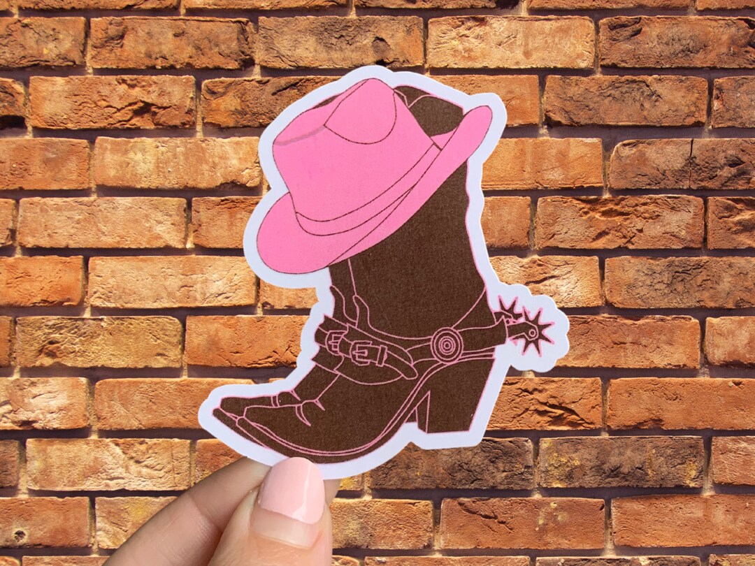 Cowgirl Boots Sticker - Etsy