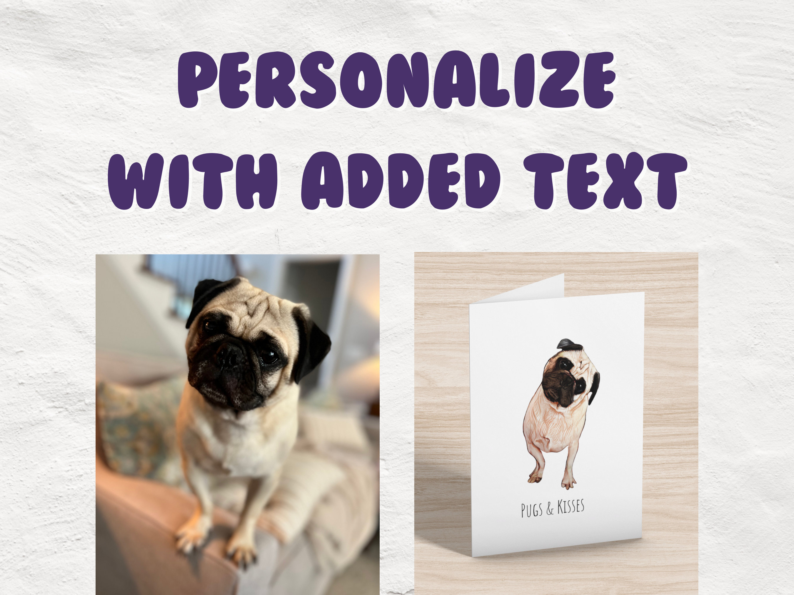 Custom Pet Greeting Cards 10 30 50 Pack - Etsy
