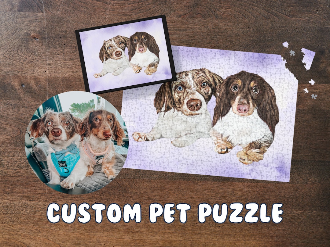 Custom Pet Puzzle - Custom Dog Jigsaw Puzzle, Custom Cat Gift ...