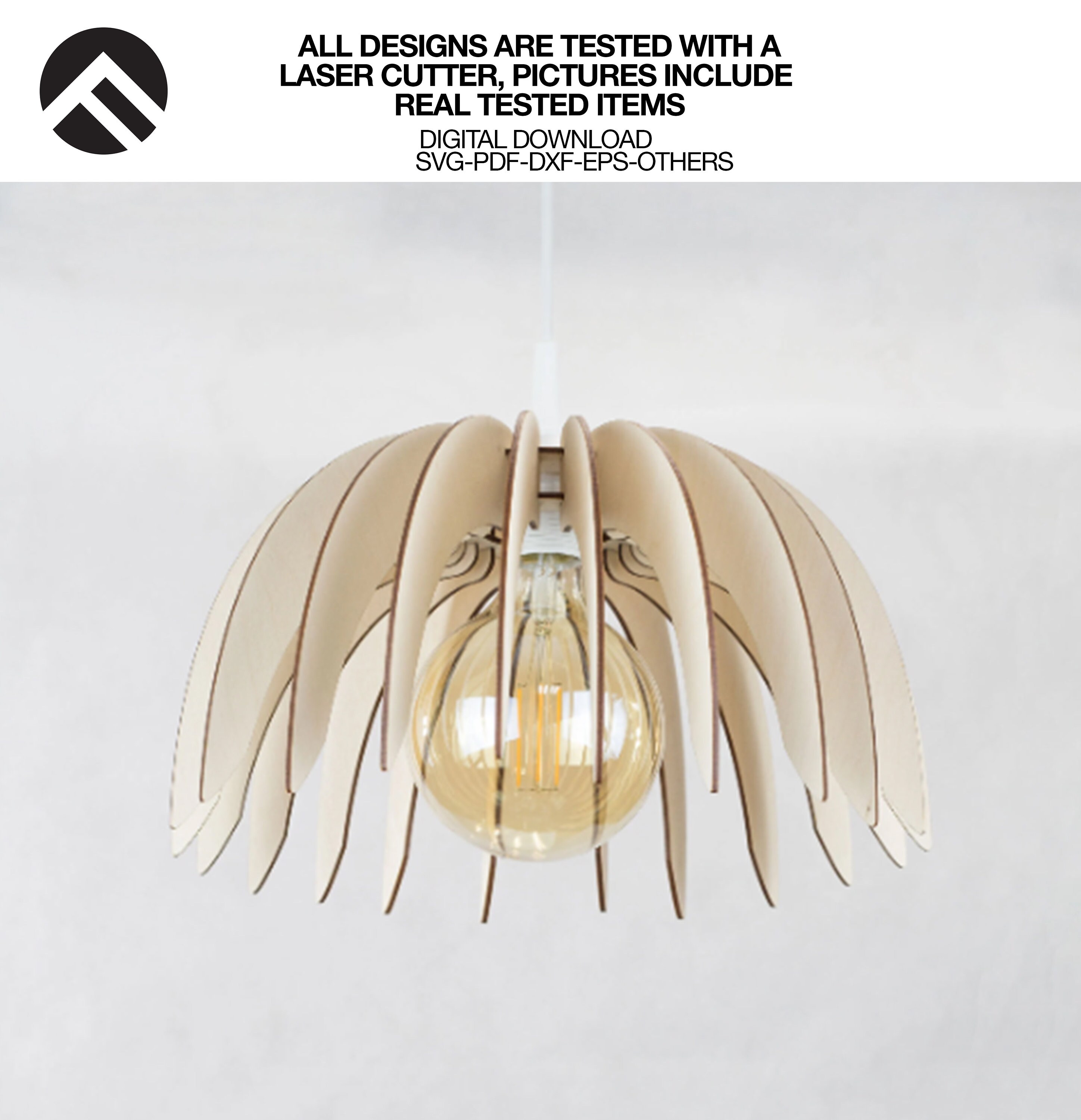 Wooden Ceiling Light, Hanging Lamp, SVG Plate Stand Mini Glowforge and ...