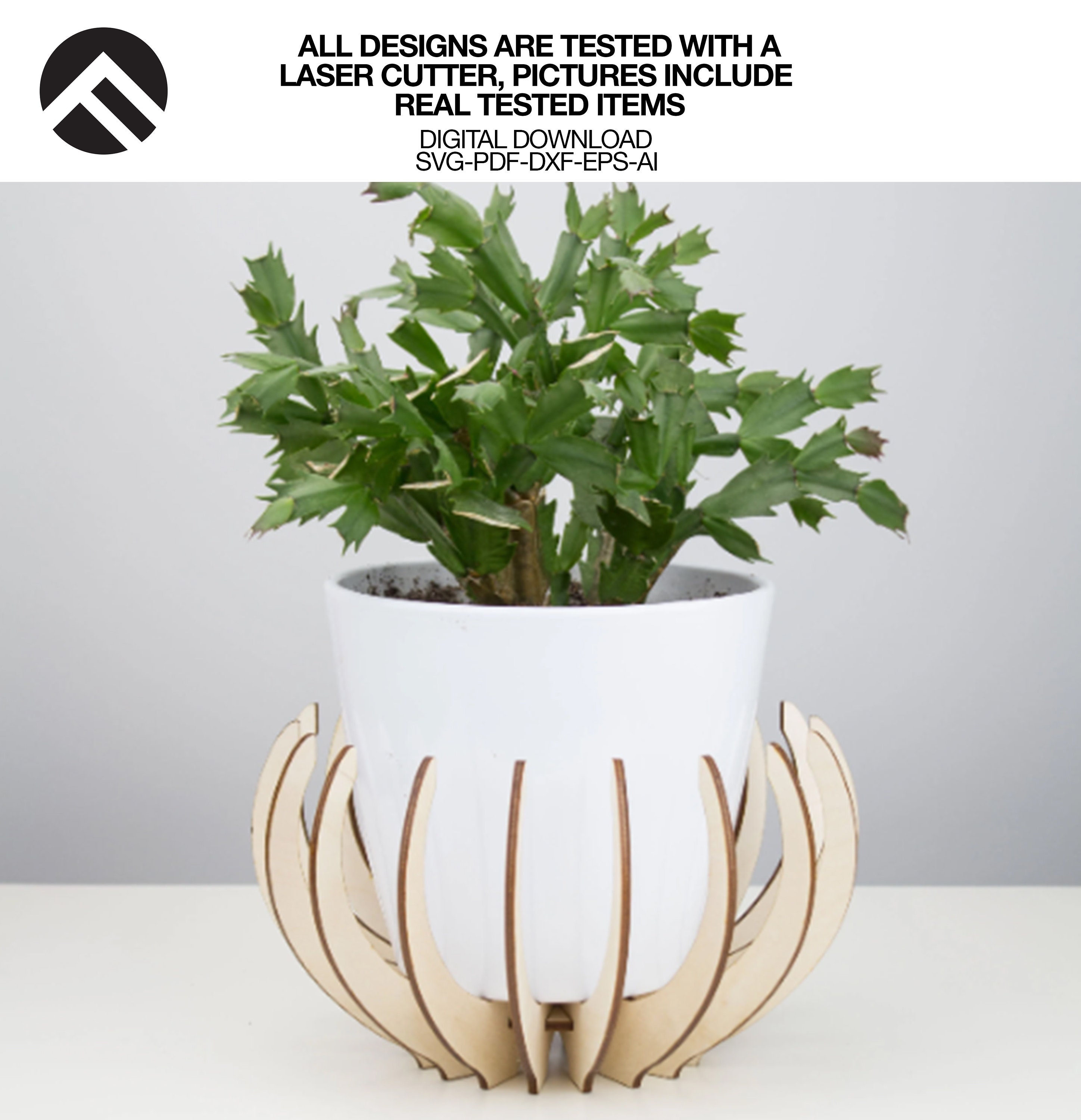 Wooden Vase, Wood Decor, Table Decor, Laser Cut, Glowforge and Cricut ...