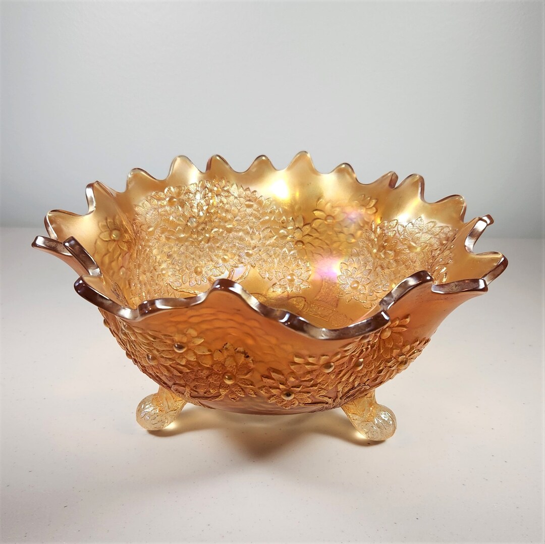 Fenton orange Tree Marigold Colored Tree-patterned - Etsy