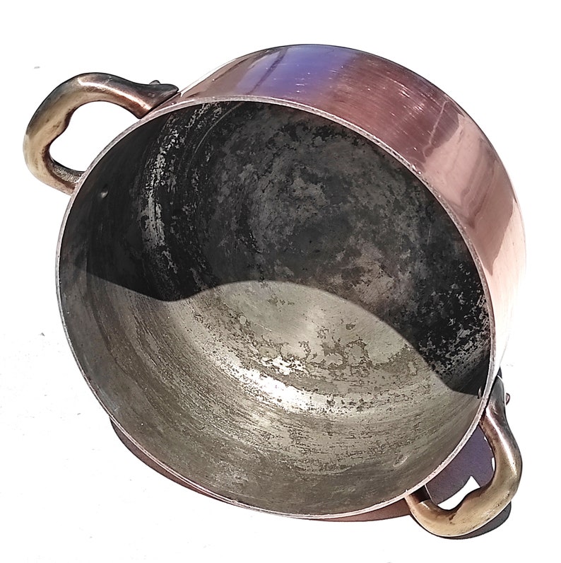 Vintage 6.5inch French Copper Stockpot Cocotte Made in France Bronze ...