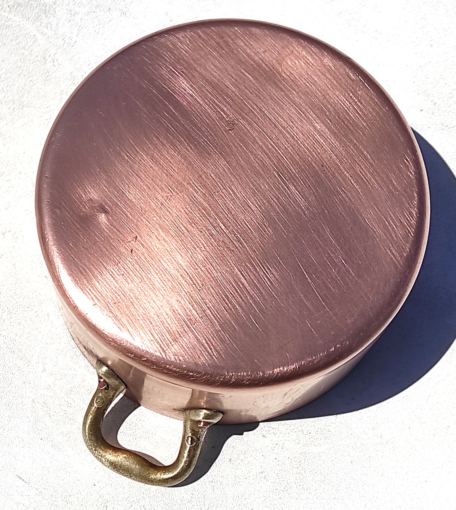 Vintage 5.5inch French Copper Stockpot Cocotte Made in France Bronze ...