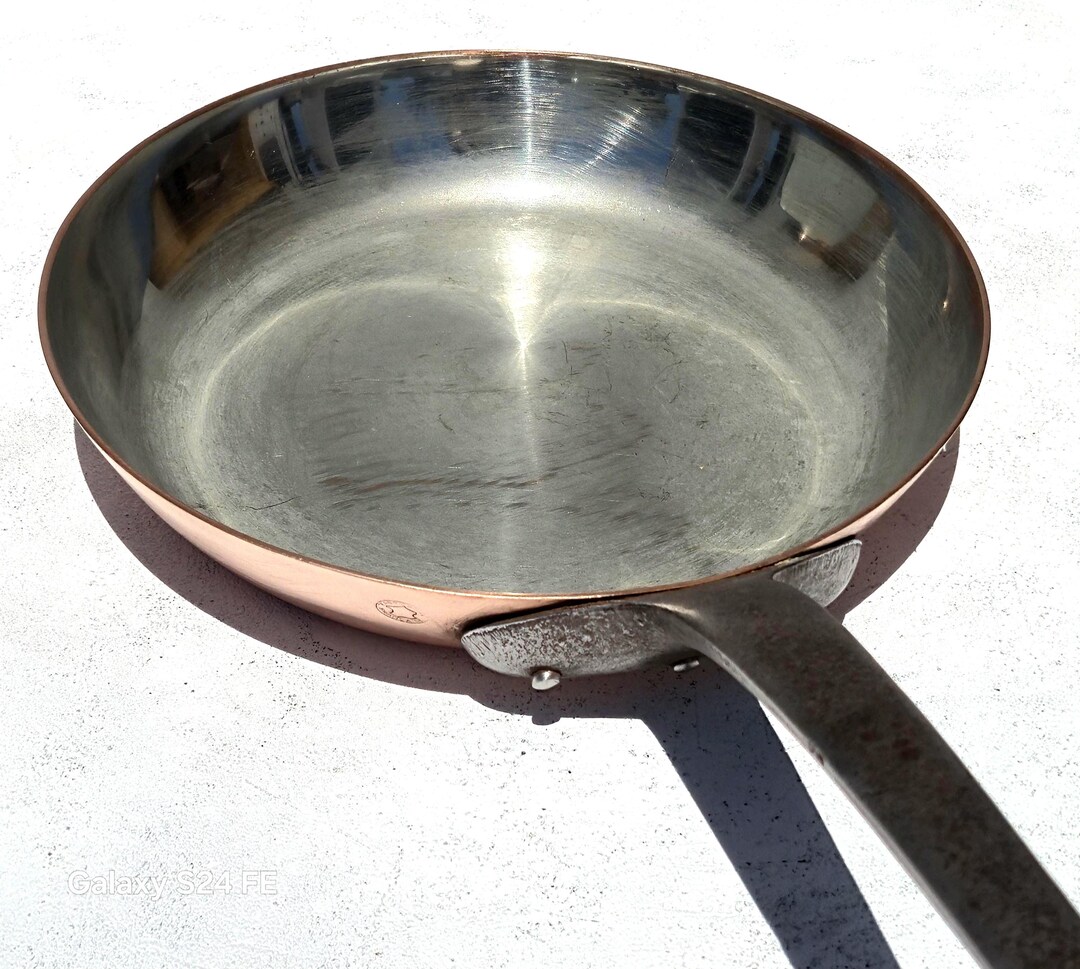 Vintage French Copper Frying Pan: Tin Lined, 9.8 Inch - Etsy
