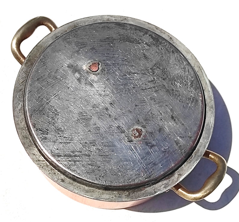 Vintage 5.5inch French Copper Stockpot Cocotte Made in France Bronze ...