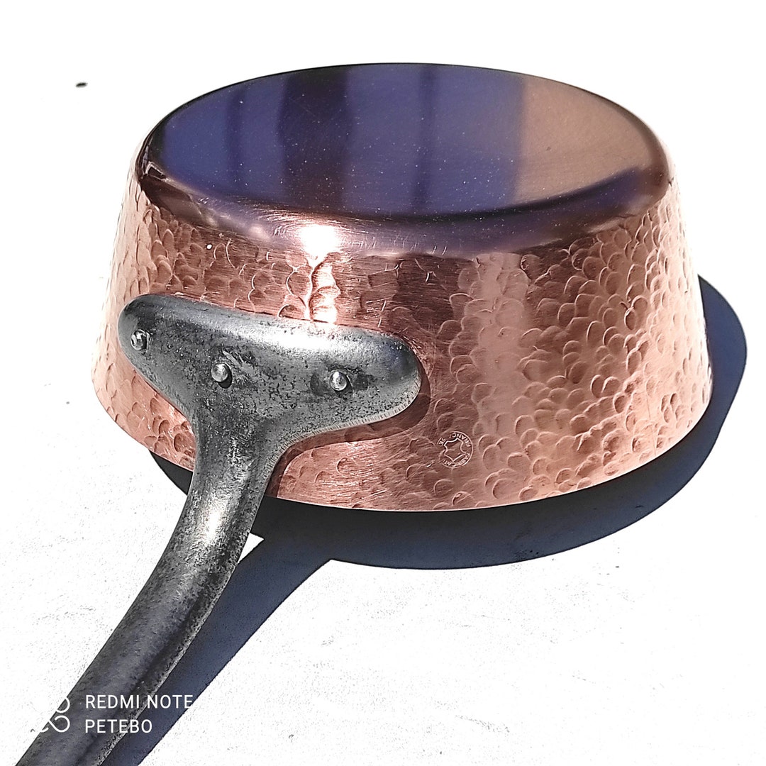 Vintage 9.8inch Copper Splayed Saute Windsor Pan Fabrication Francaise ...
