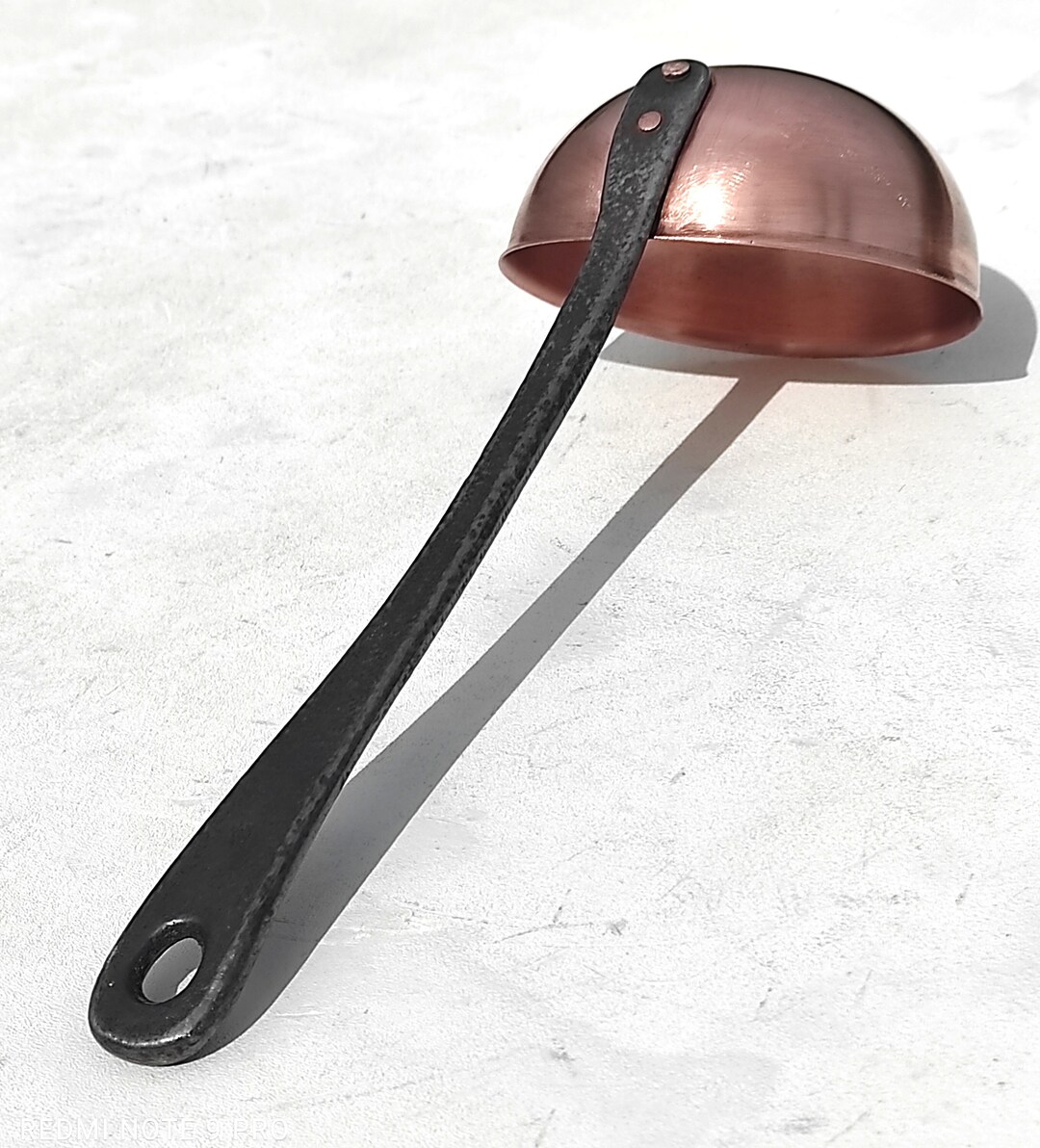 Vintage French Copper Ladle Scoop Dipper Copper Iron Kitchen Utensil ...