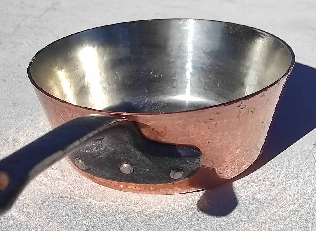 Vintage 6.5inch Copper Splayed Saute Windsor Pan Fabrication Francaise ...