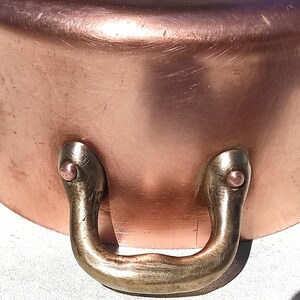 Vintage 6.5inch French Copper Stockpot Cocotte Made in France Bronze ...