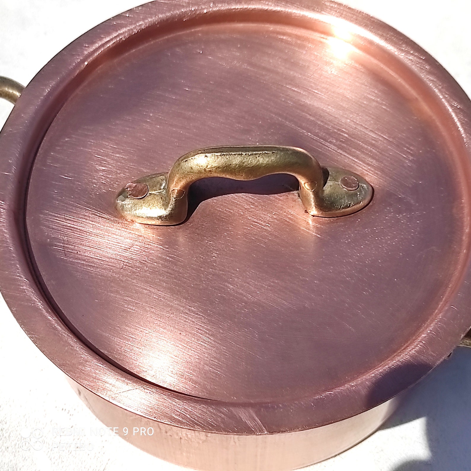 Vintage 5.5inch French Copper Stockpot Cocotte Made in France Bronze ...