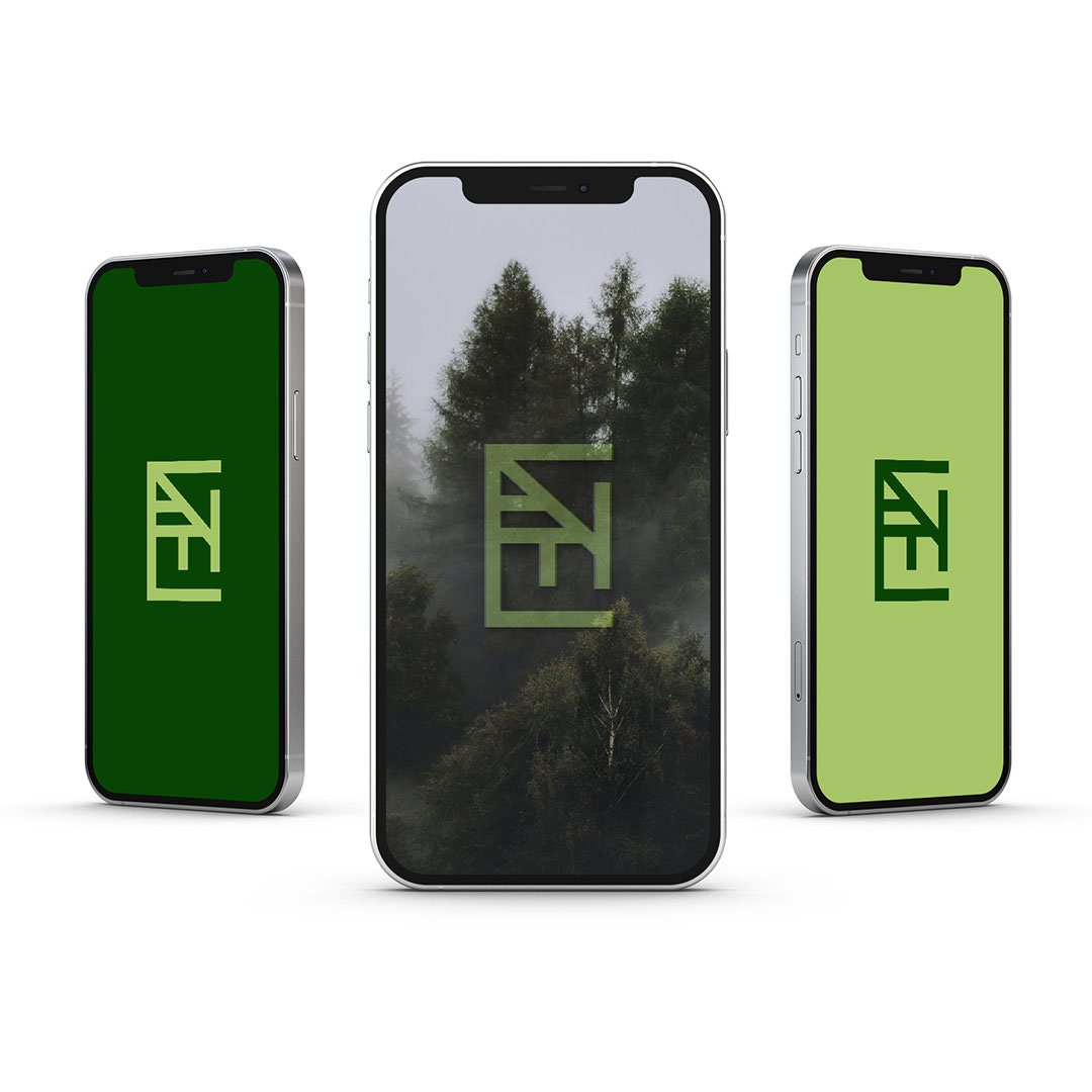 Ethan Name Logo Design Name Monogram Phone Wallpaper Set of 3 - Etsy