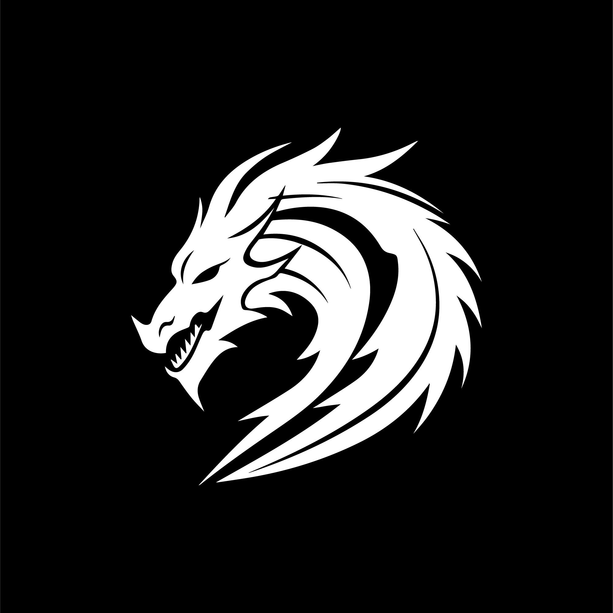 Dragon SVG Digital Download Dragon Clipart Circle Dragon Cricut Cut ...