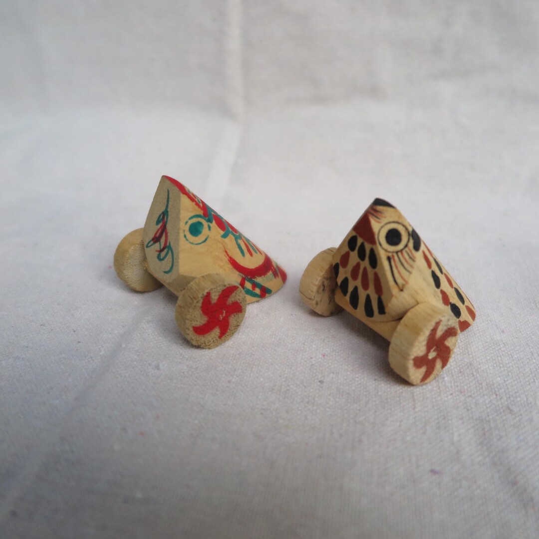 Japanese Wooden Quail Toys / Uzura Guruma / Folk Art Craft Bird Toy ...