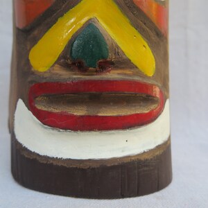 Vintage Hand Carved, Hand Painted Wood Retro Hawaiian Polynesian ...