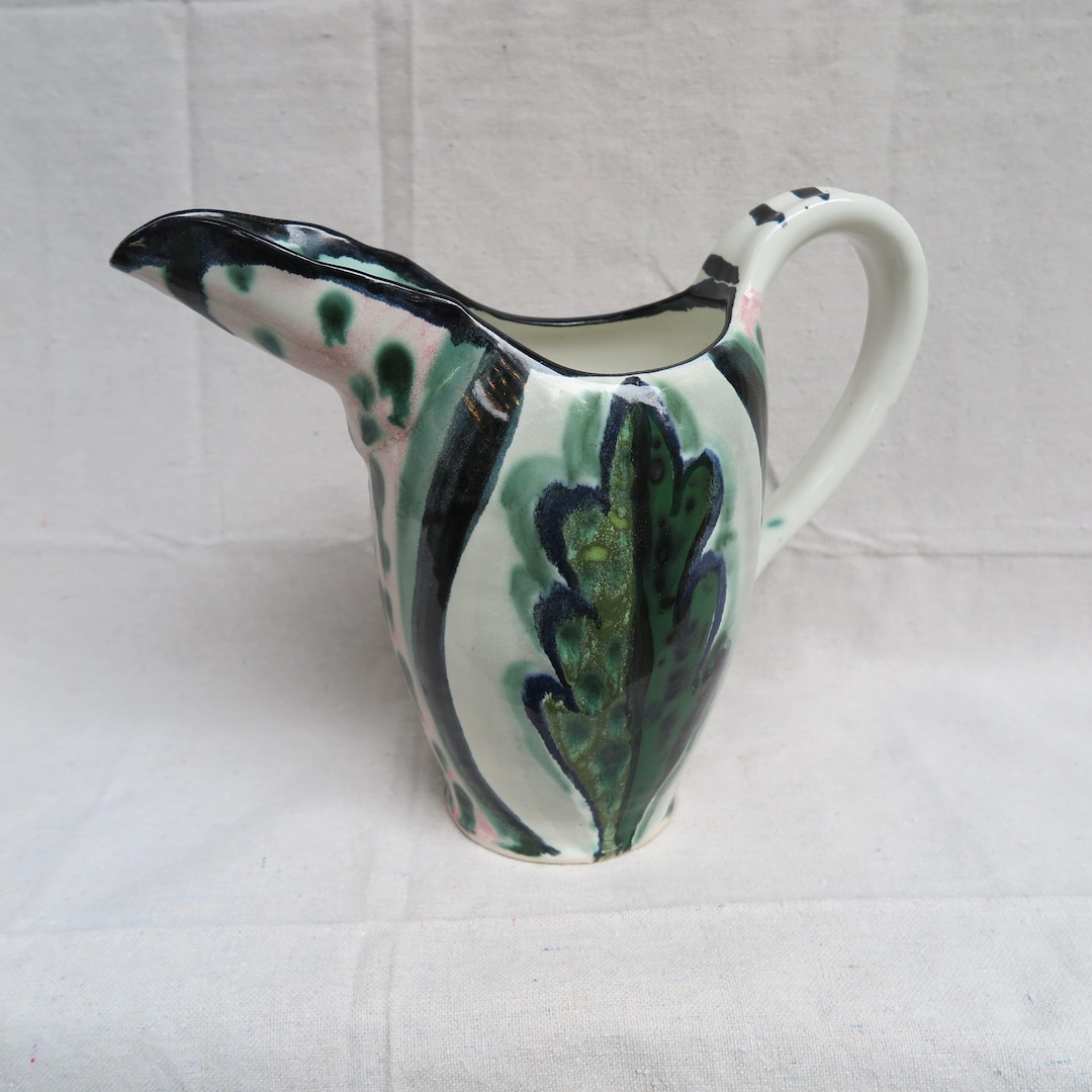 Ann Marie Decollibus Studio Pottery Pitcher / Pacific Northwest Artist ...