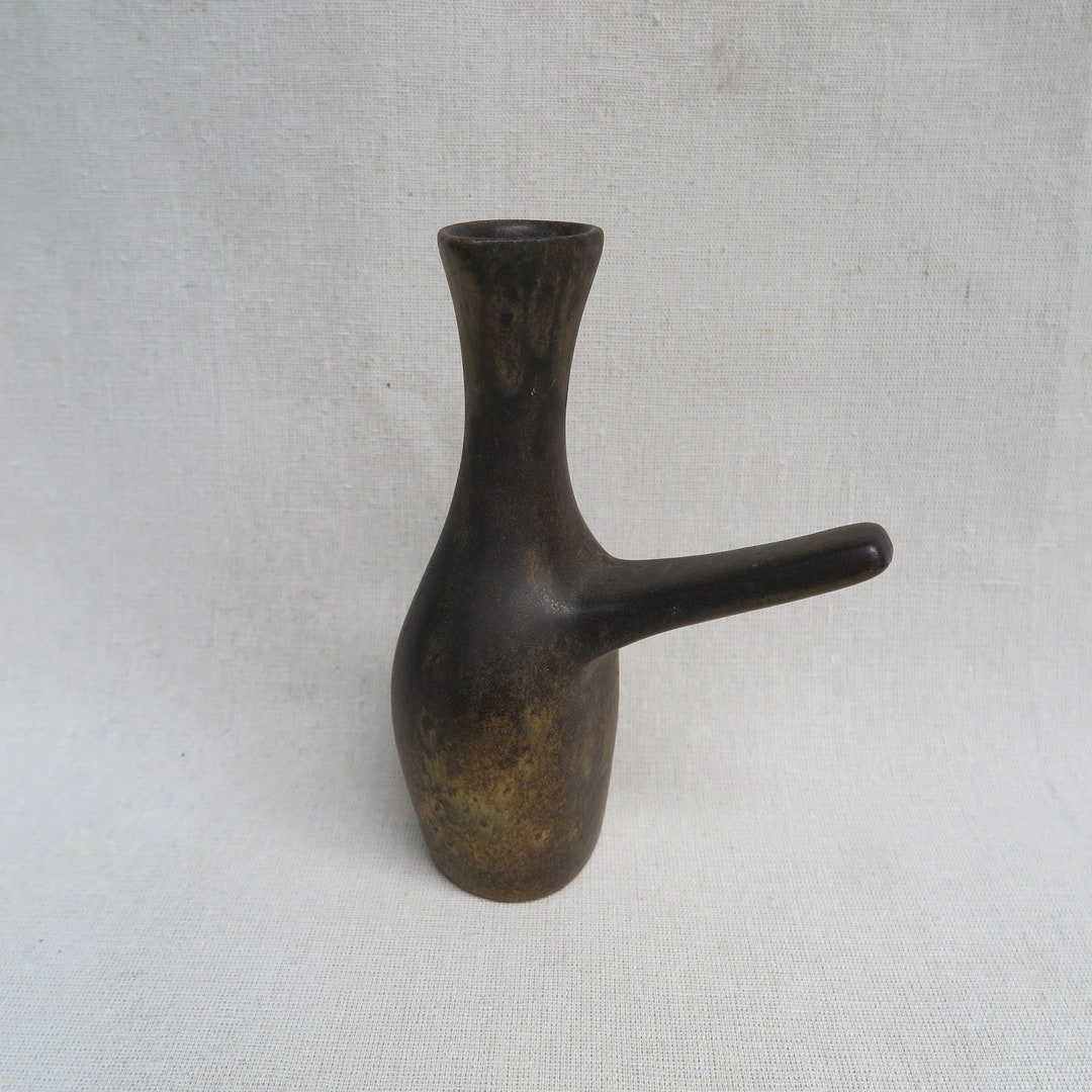 Vintage Maigon Daga Studio Pottery Handled Vase / Earthy, Organic ...