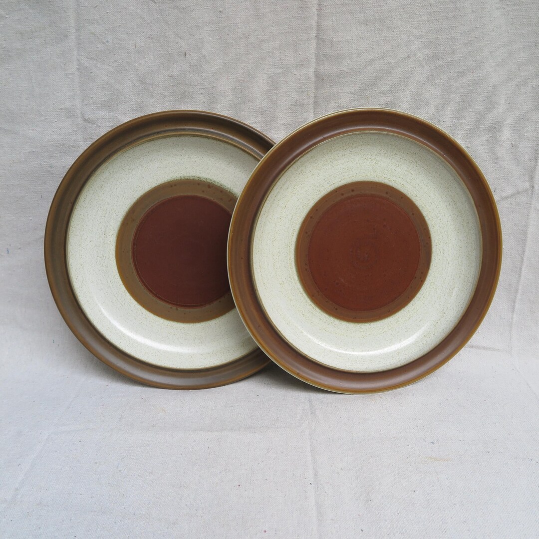 Vintage Denby Langley Potter's Wheel Rust Red 1970s Dinner Plate ...