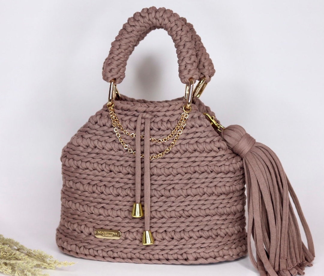 Shoulder Bag, Handmade Crochet Bag, Crafted Bag, Handmade Bag for Woman ...