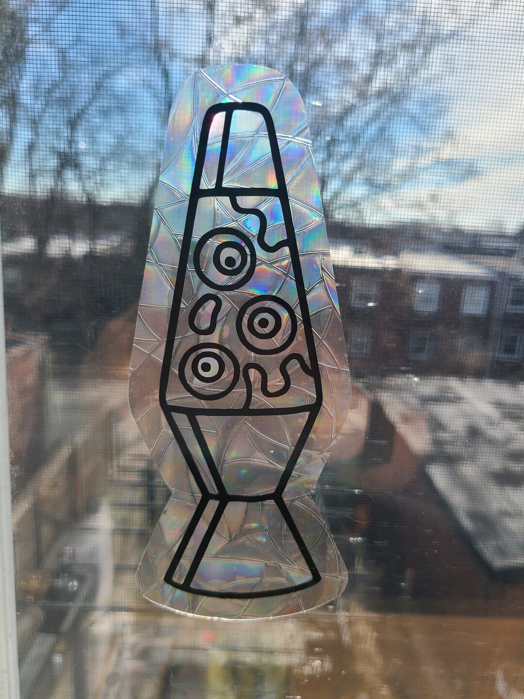 Creepy Lava Lamp Suncatcher Window Cling/car Decal - Etsy