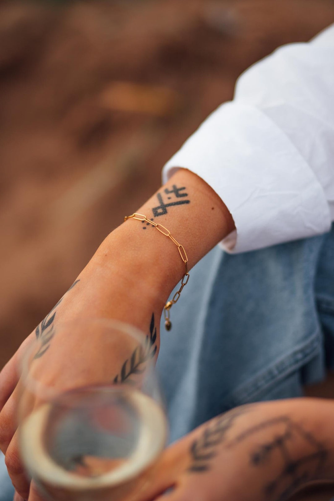 Gold Link Chain Bracelet - Minimal Bracelet, Minimalist Jewelry ...