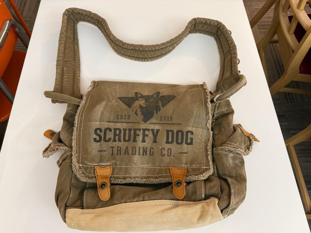 Vintage Scruffy Dog Messenger Bag - Etsy