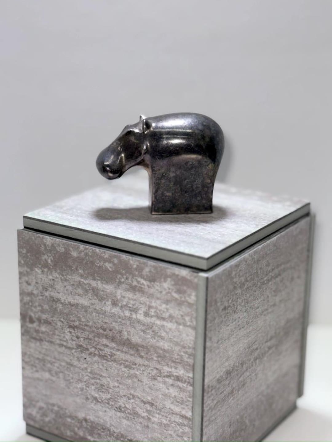 MCM Dansk Design Silver Plate Hippo Figure Paperweight - Etsy