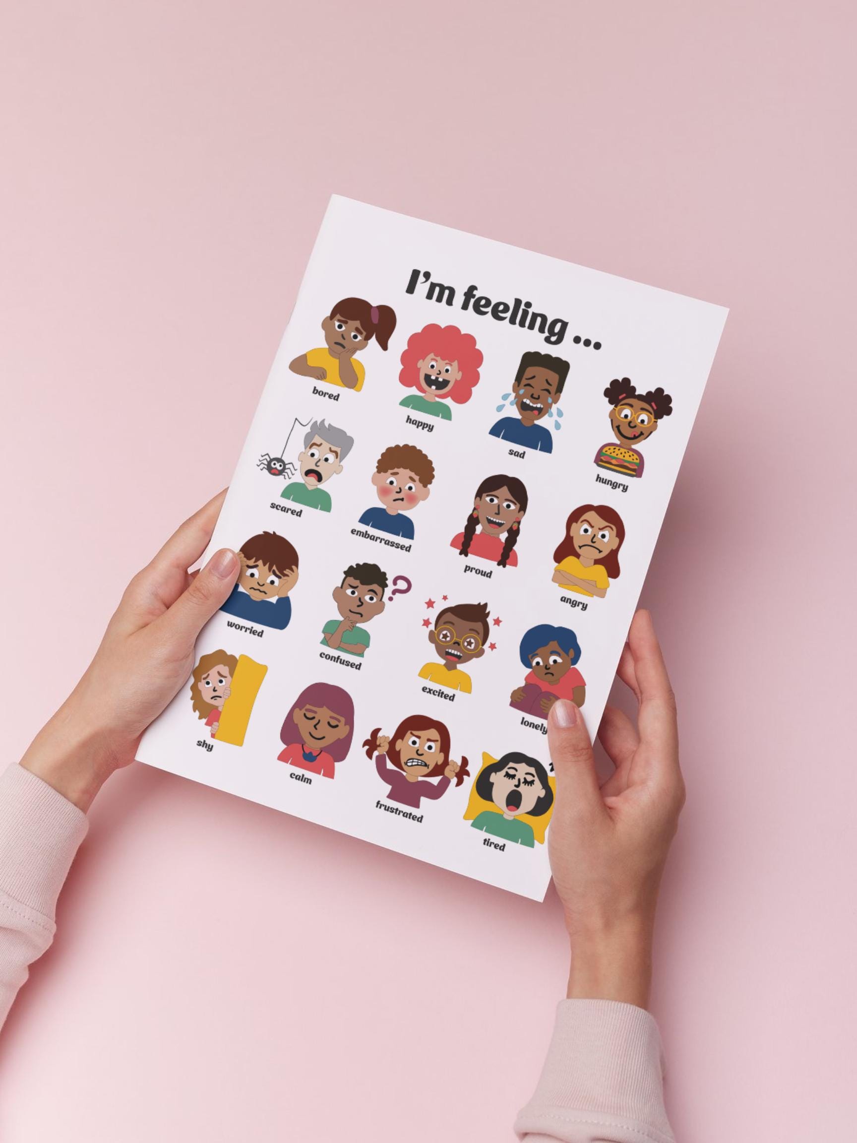Feelings Printable Poster - 16 Cute Kids With Obvious Emotions | School ...