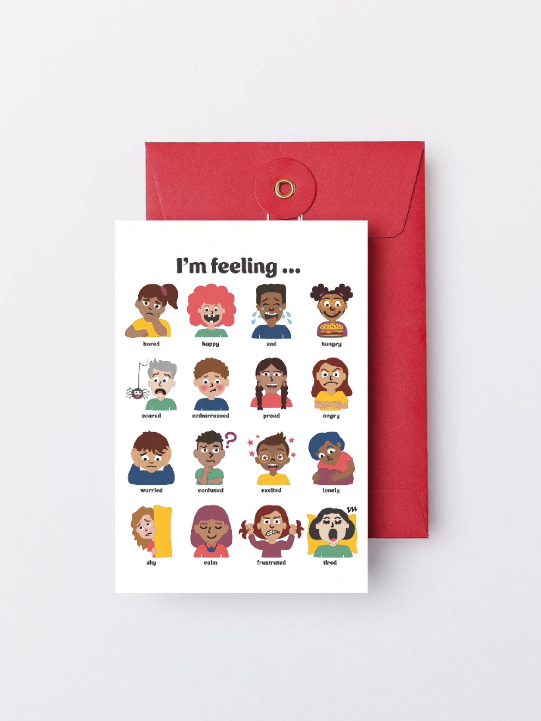 Feelings Printable Poster - 16 Cute Kids With Obvious Emotions | School ...