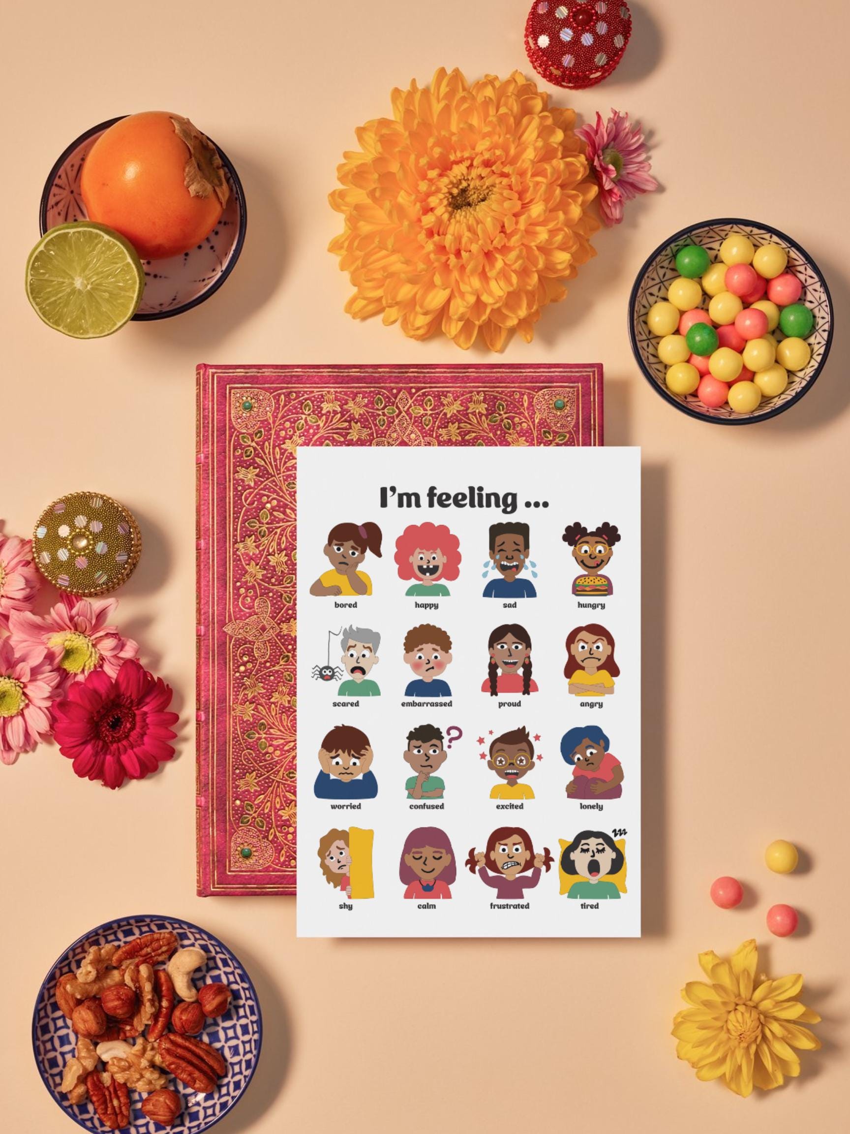 Feelings Printable Poster - 16 Cute Kids With Obvious Emotions | School ...
