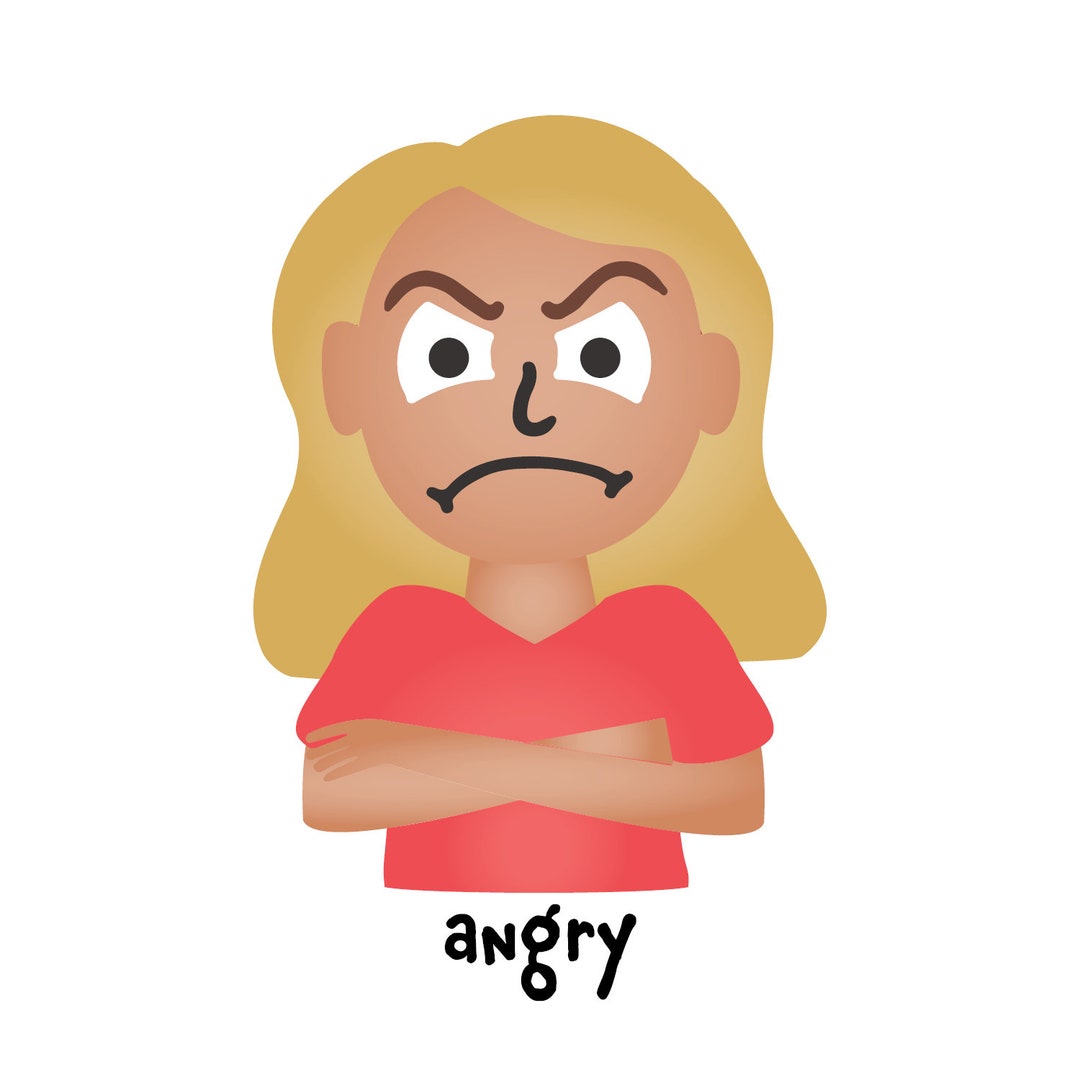 Angry Big Feelings Collection Printable Wall Art (digital Download PDF ...