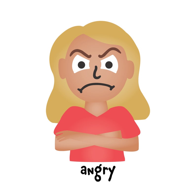 Angry Big Feelings Collection Printable Wall Art (digital Download PDF ...
