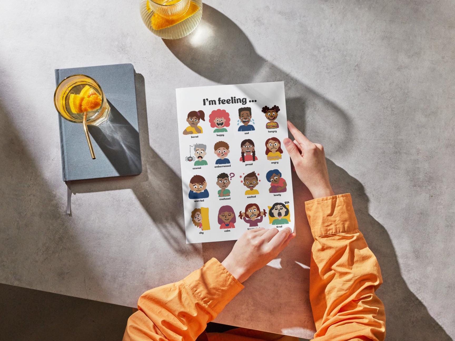 Feelings Printable Poster - 16 Cute Kids With Obvious Emotions | School ...