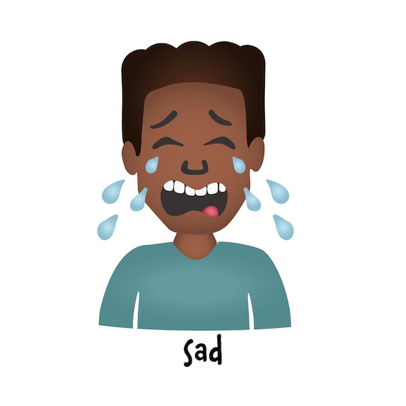 Sad Big Feelings Collection Printable Wall Art digital | Etsy