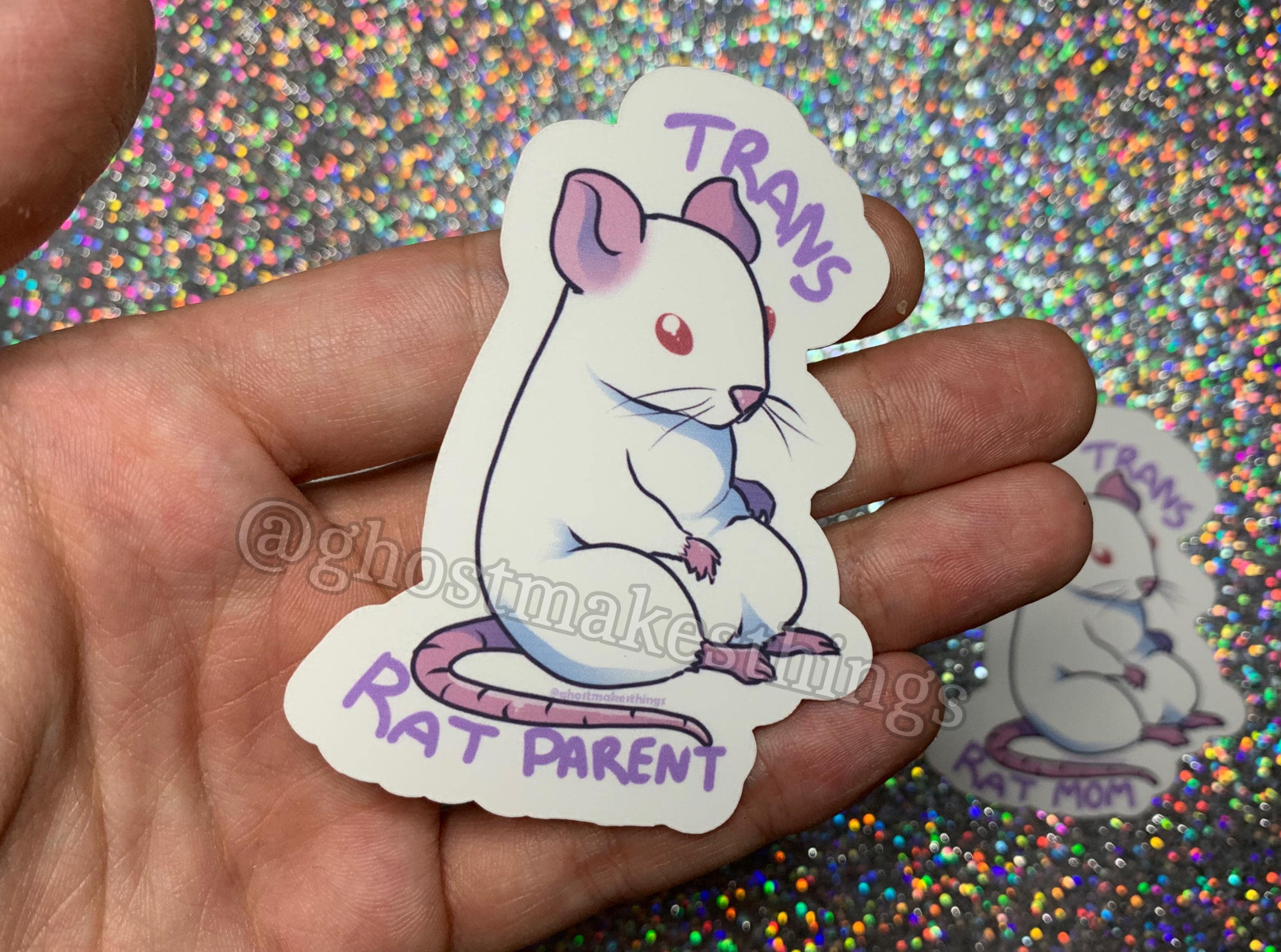 Trans Rat Parent Sticker (read Disclaimer Before Buying) - Etsy