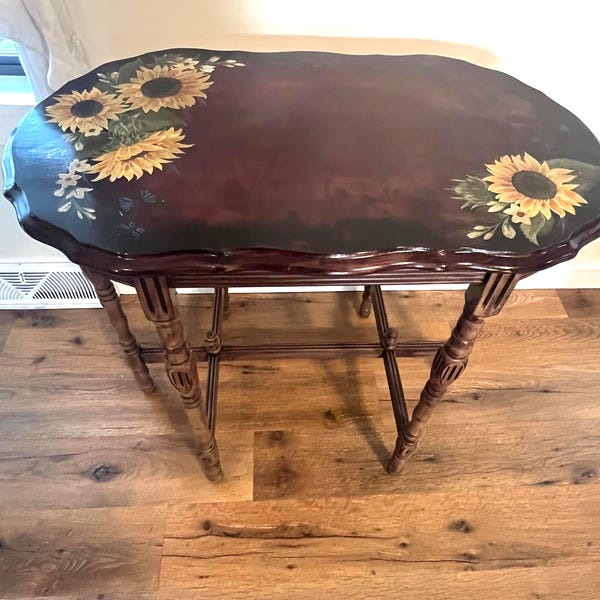 Sunflower End Table - Etsy