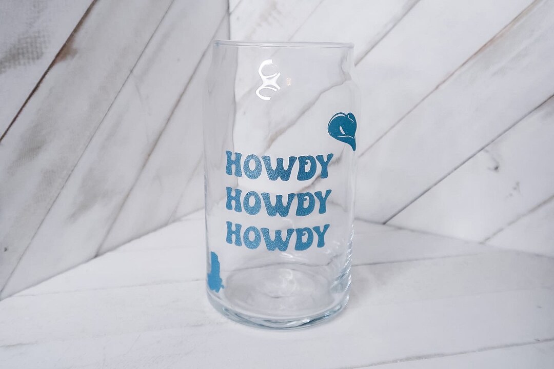 Howdy Beer Glass - Etsy