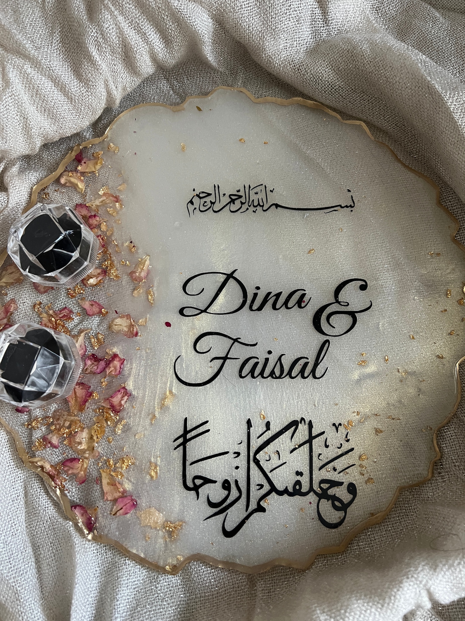 Nikkah Ring Plateresin Ring Plate Round Custom Resin Ring - Etsy