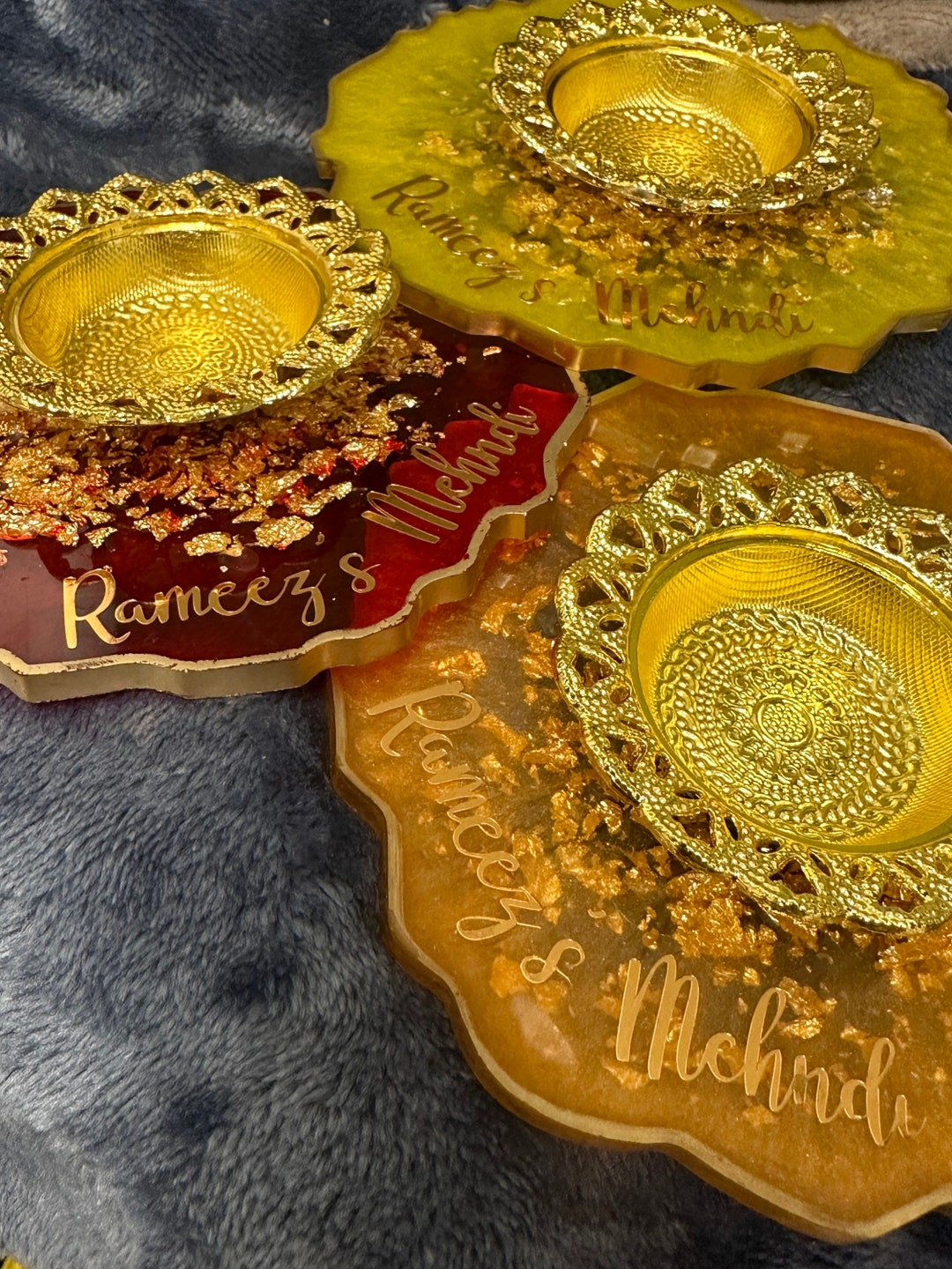 Mehndi Thaal, Mehndi Plates, Decor, Thaals, Wedding Favors, Wedding ...