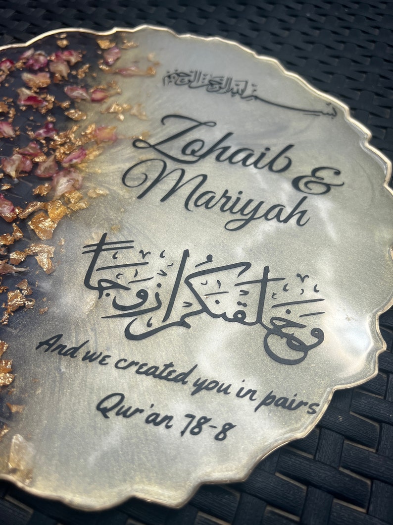 Nikkah Ring Plateresin Ring Plate Round Custom Resin Ring - Etsy