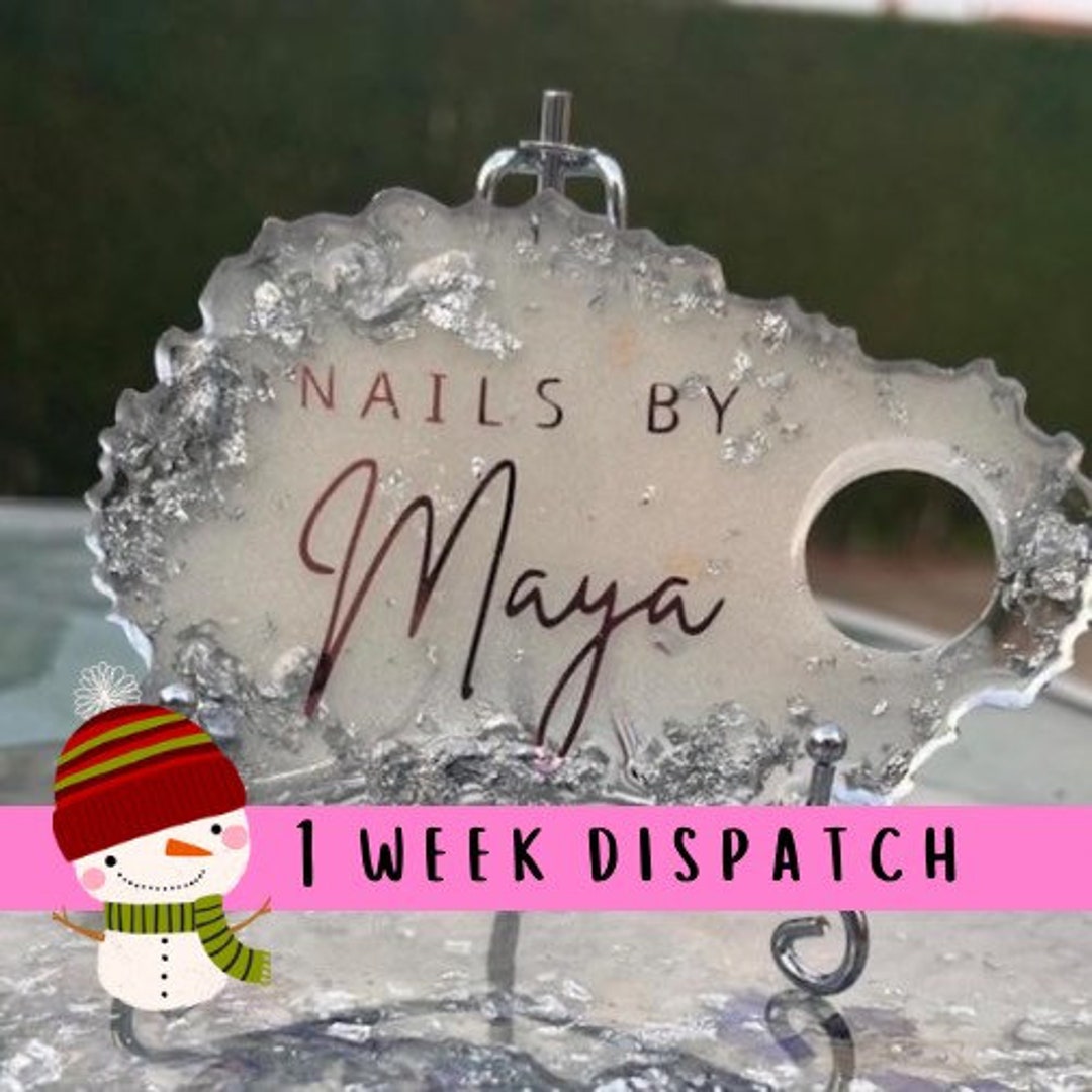 Nailfie Disc With Thumb Hole Moon Crescent Nailfie Moon - Etsy
