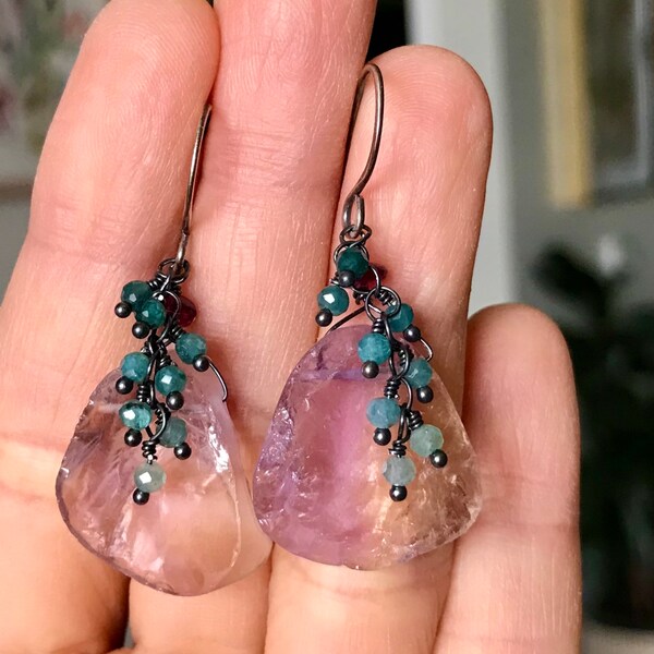 Cluster Earrings - Etsy